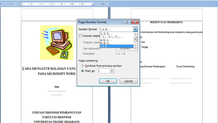 Look Me: Cara Mengatur Nomor Halaman dengan Format yang Berbeda pada ...