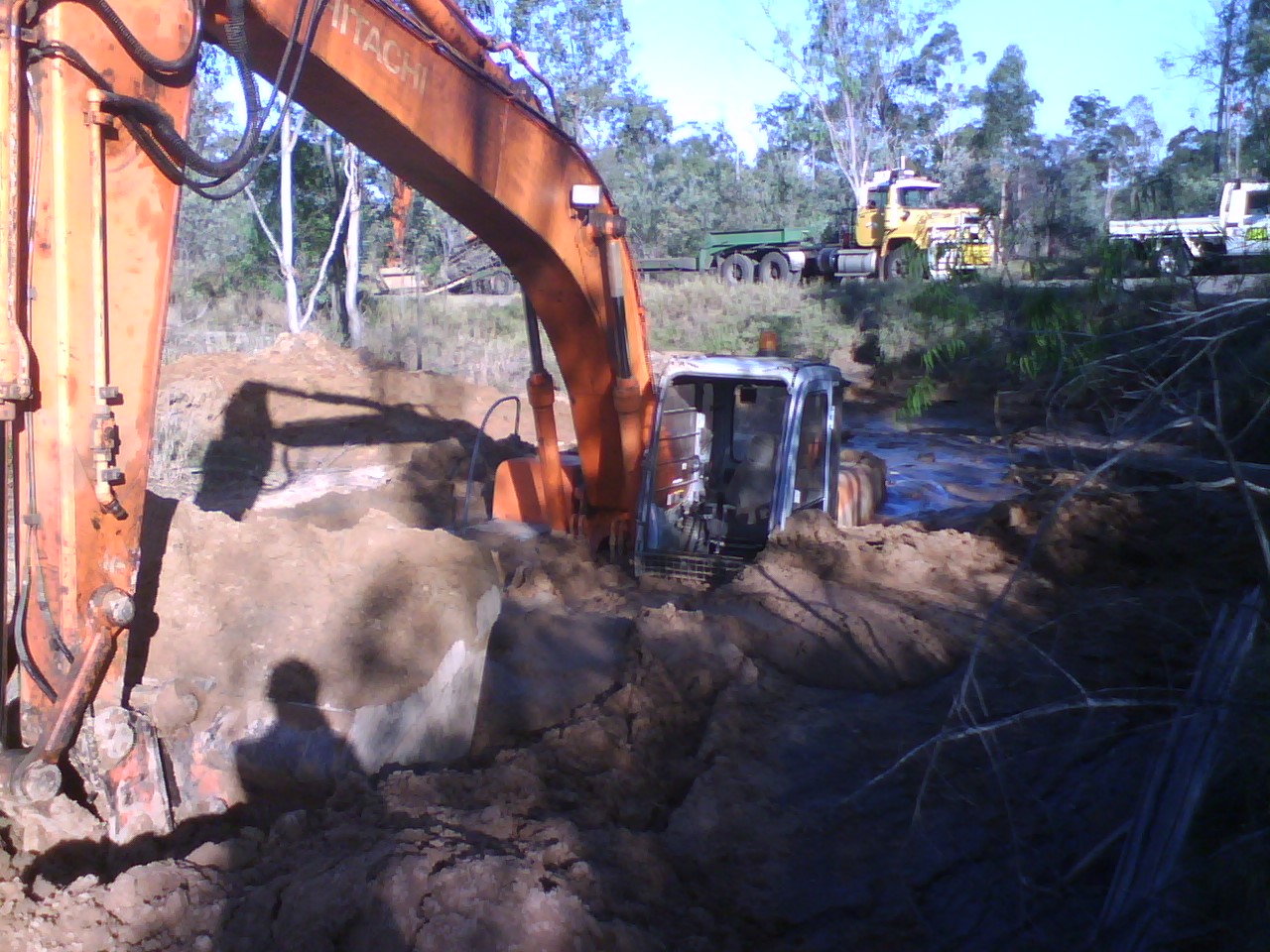 Industry Mayhem: Bogged Excavator