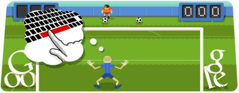 FUTEBOL DOODLE GOOGLE INTERATIVO JOGOS OLIMPICOS LONDON 2012 - SOCCER ...