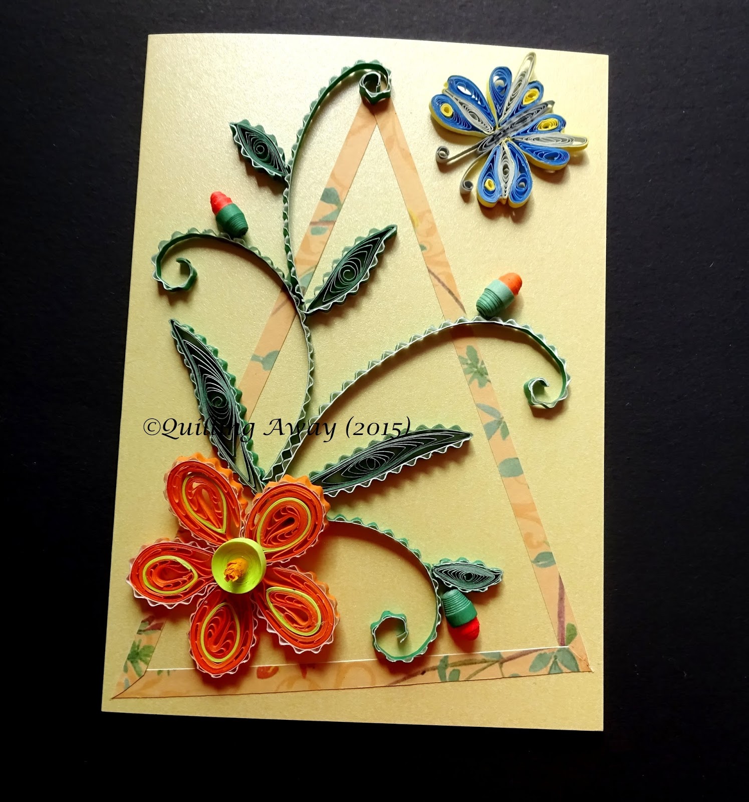 Quilling Away : Quilled card