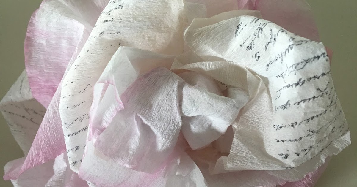 A Tray of Bliss: A Homespun Year...Easy Shabby Crepe Paper Roses ...