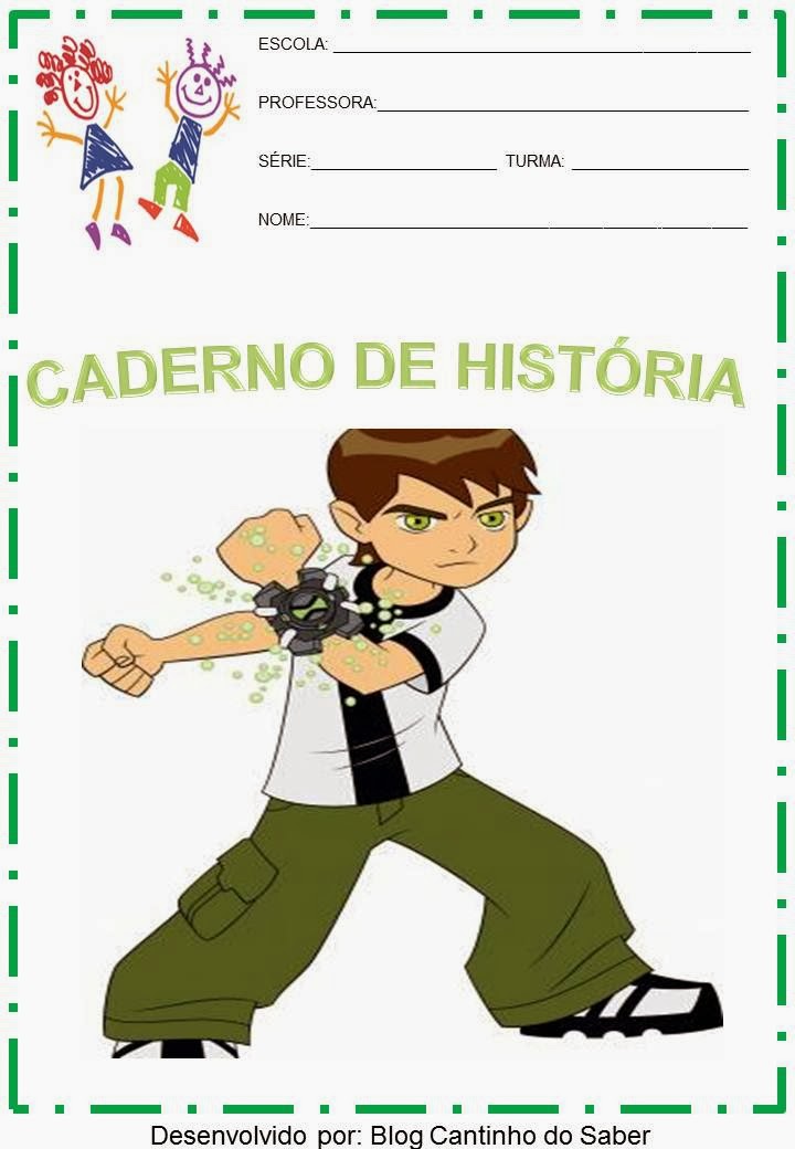 Capas para caderno de história Capas para caderno de história preto e ...