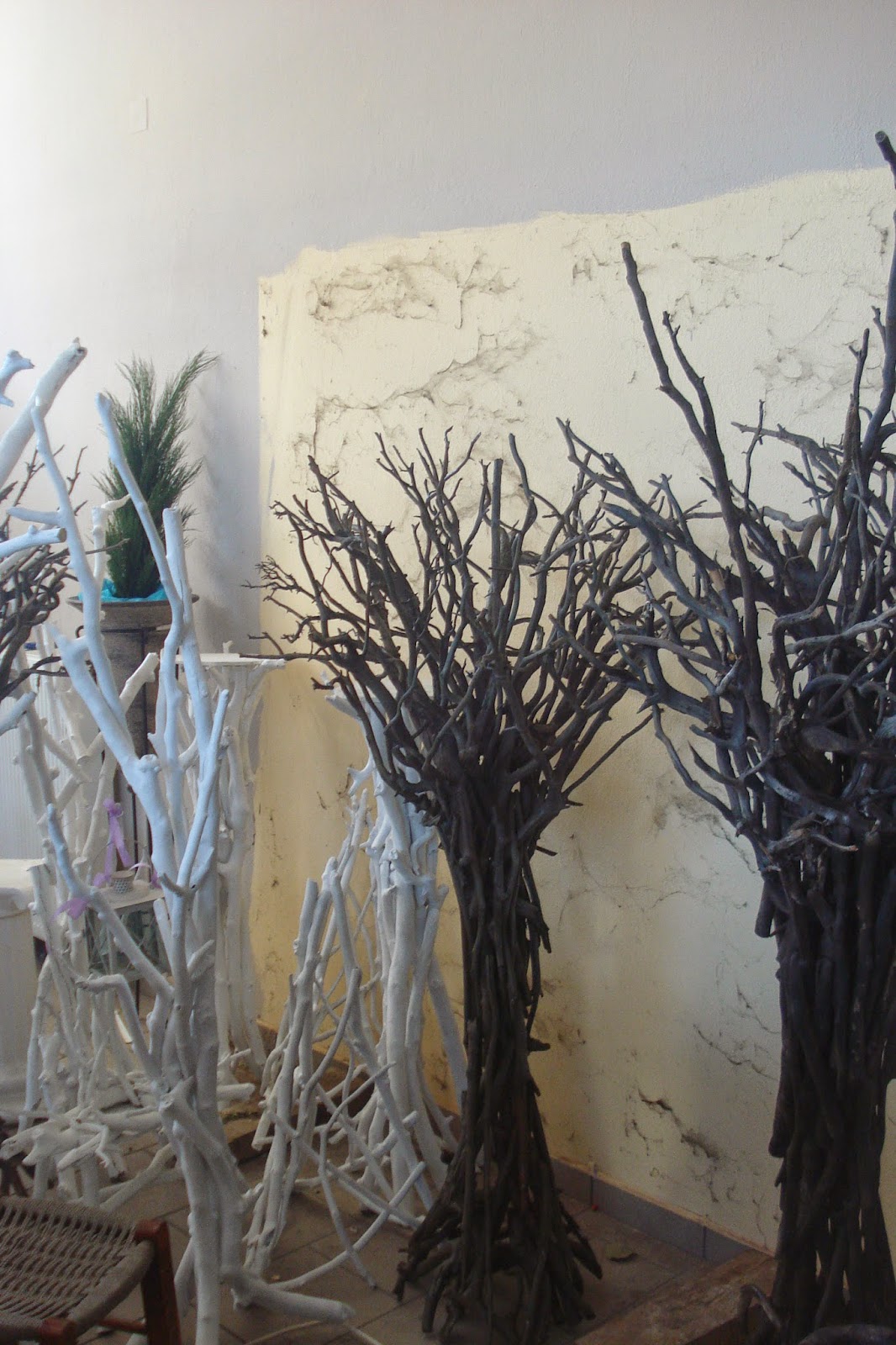 Vasilis Wood Art: Διαφορα διακοσμητικα απο κλαδια(δεντρα ανθοστηλες ...