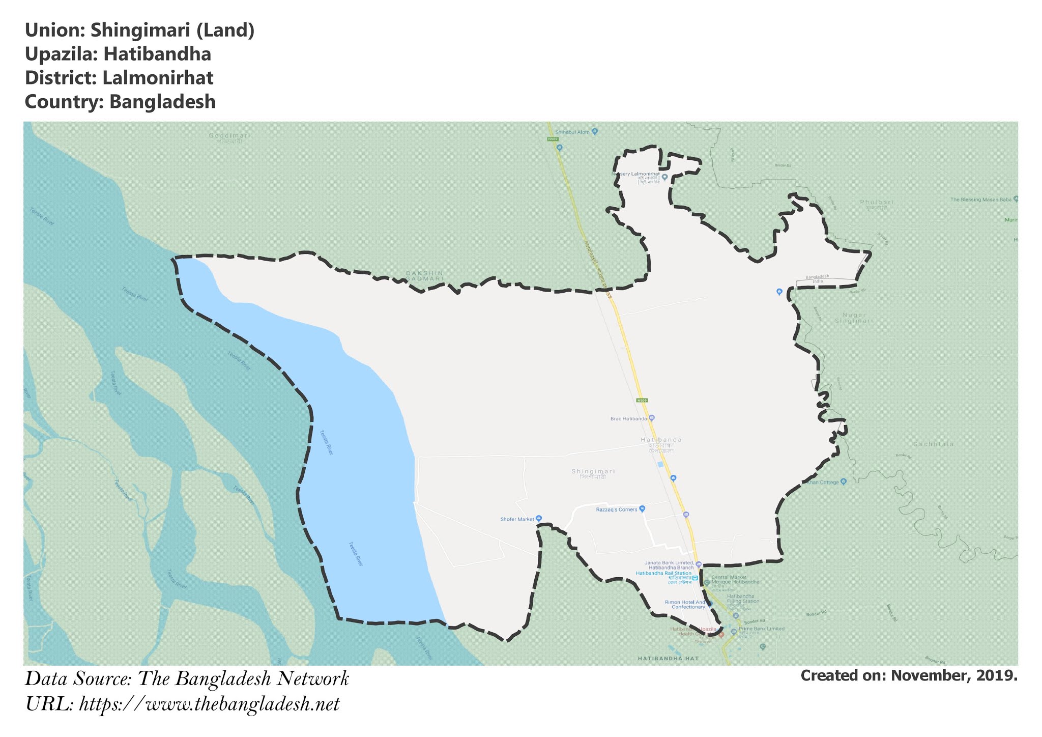 Shingimari Union, Lalmonirhat