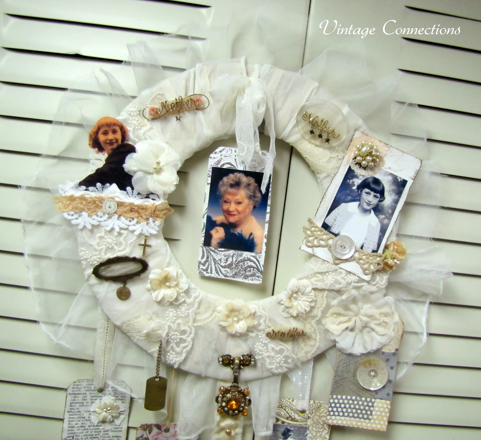 Vintage Connections: Mother's Memory Wreath
