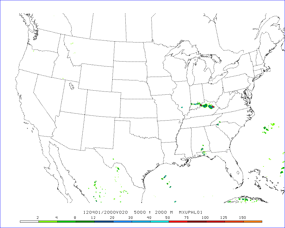 The Weather Centre: WRF Showing Rotating Updraft Potential