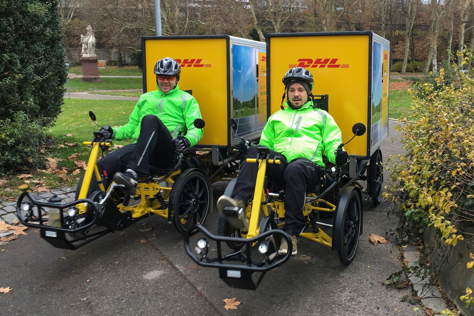 Radfahren in Stuttgart: DHL fährt Express-Pakete mit Lastenrädern aus