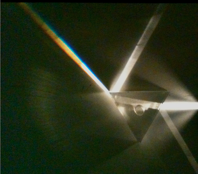 design context: refraction of light through a triangular prism
