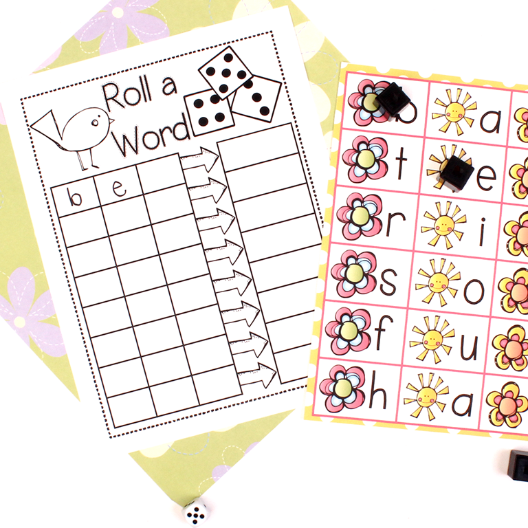 KinderGals: Spring-Writing, Reading, and Math Activities