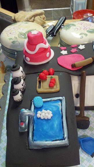 Intentionally Living...: Kitchen Themed Cake