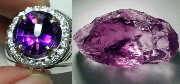 Batu Kecubung Kalimantan Warna Ungu yang Mempesona - Permatapedia.com