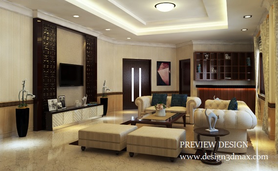 JASA DESAIN 3D INTERIOR GAMBAR EKSTERIOR: Preview design online ruang ...