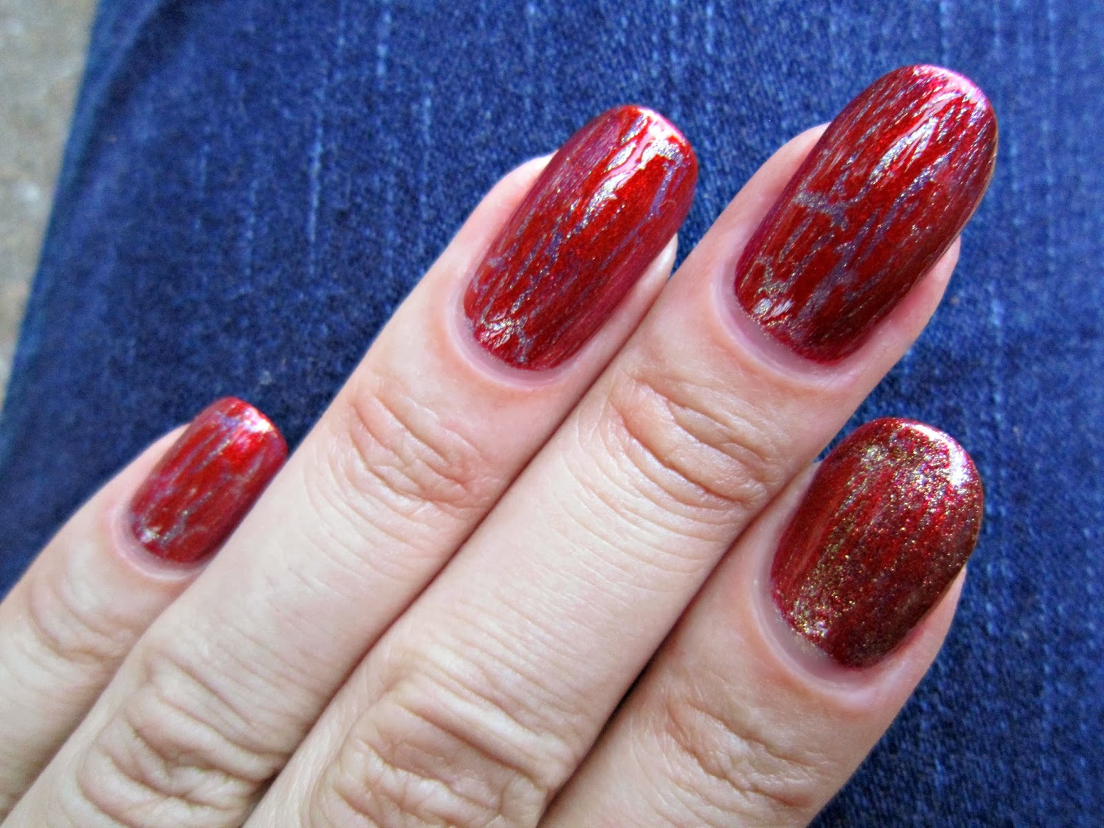 Zoya Daul & Sally Hansen Cherry Smash Crackle