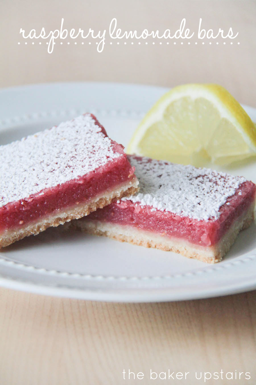raspberry lemonade bars - The Baker Upstairs