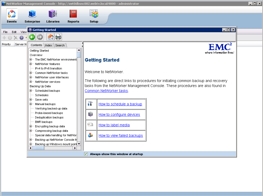 Nurullah DÖŞER: EMC Networker 7.6 Kurulumu