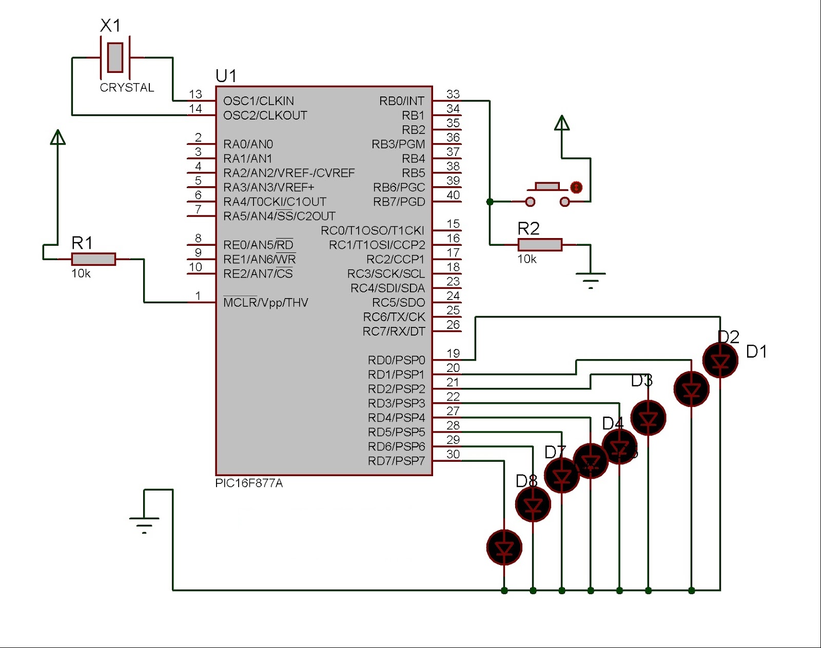 Electronics Projects Using Rb0 External Interrupt Of Pic 16f877a