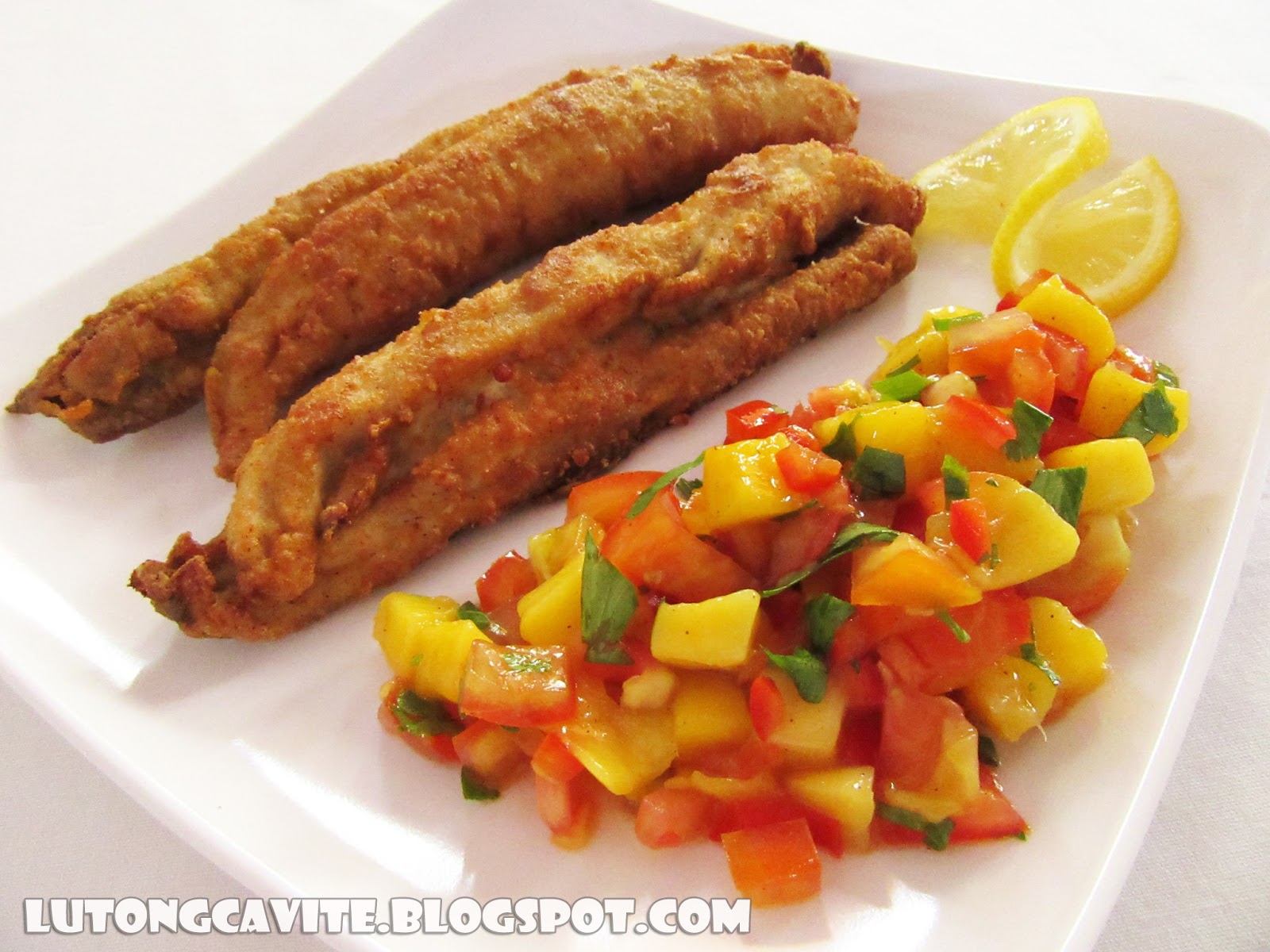 Lutong Cavite : Crispy Milkfish Fillet with Mango Salsa
