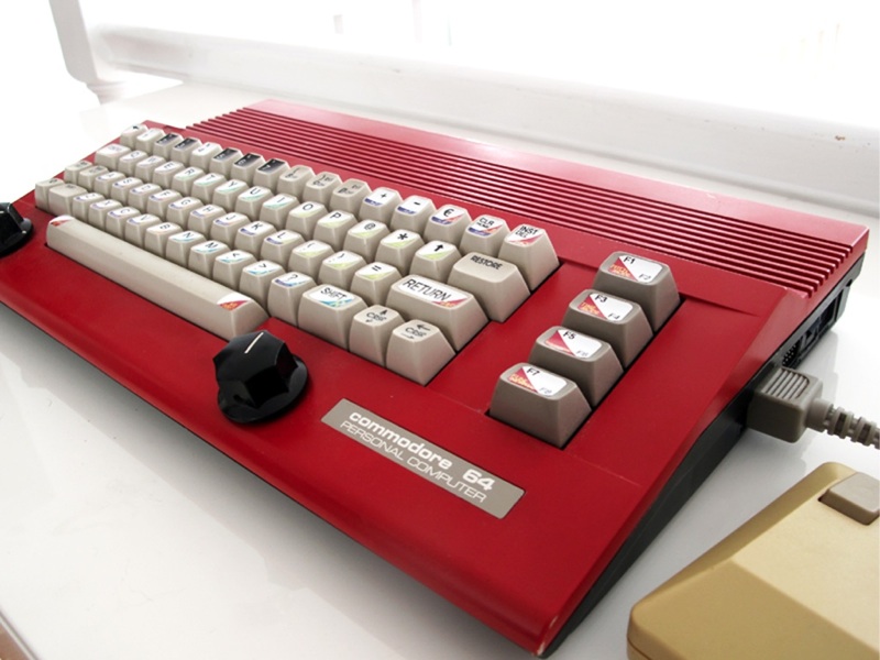 MATRIXSYNTH: Red C64 Synth MSSIAH SID2SID Commodore Custom 8-bit Synth