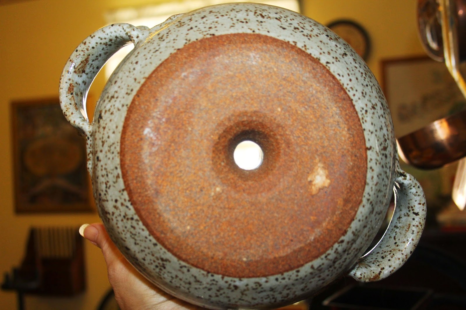 the BUTT'RY and BOOK'RY: Clay Steam Pot and Cast Iron Thriftstore Finds