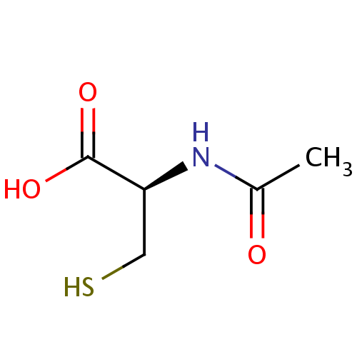 Acetylcysteine ~ Structure of