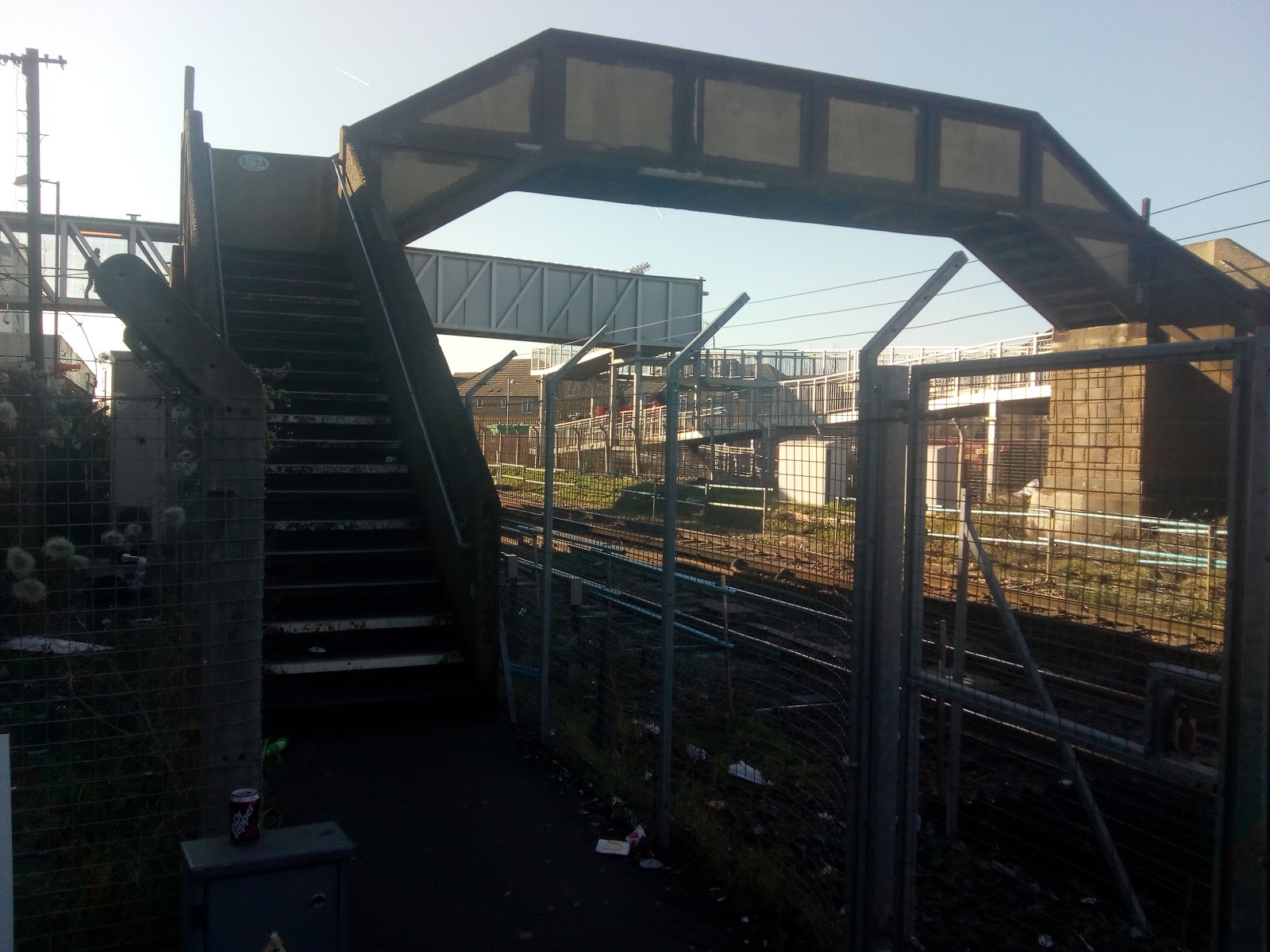 Beers, Steam and Nationals: Feltham West Level Crossing Footbridge
