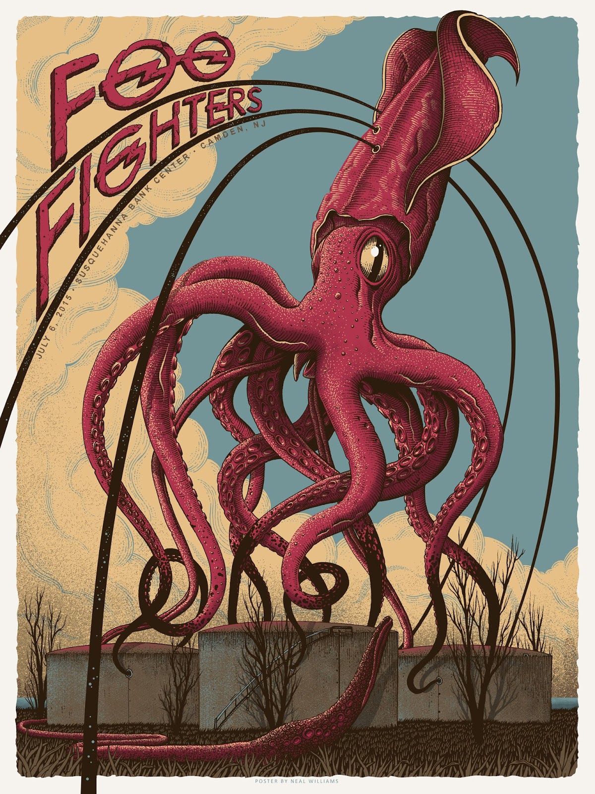INSIDE THE ROCK POSTER FRAME BLOG: Neal Williams Foo Fighters, Dave ...