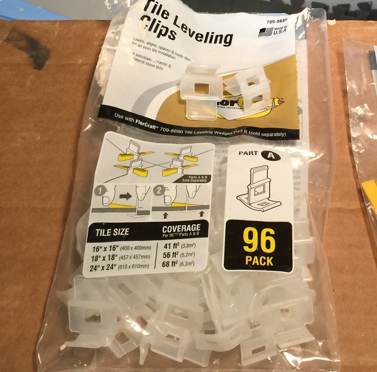 Tile Leveling Clips and Wedges