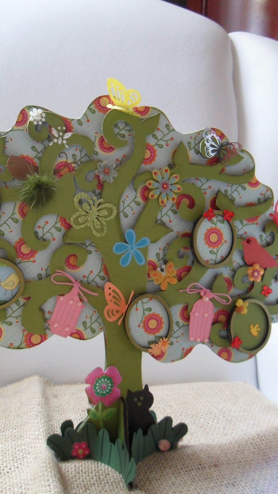 Paula´Scrap &Art: Árvore MDF...Scrap decor