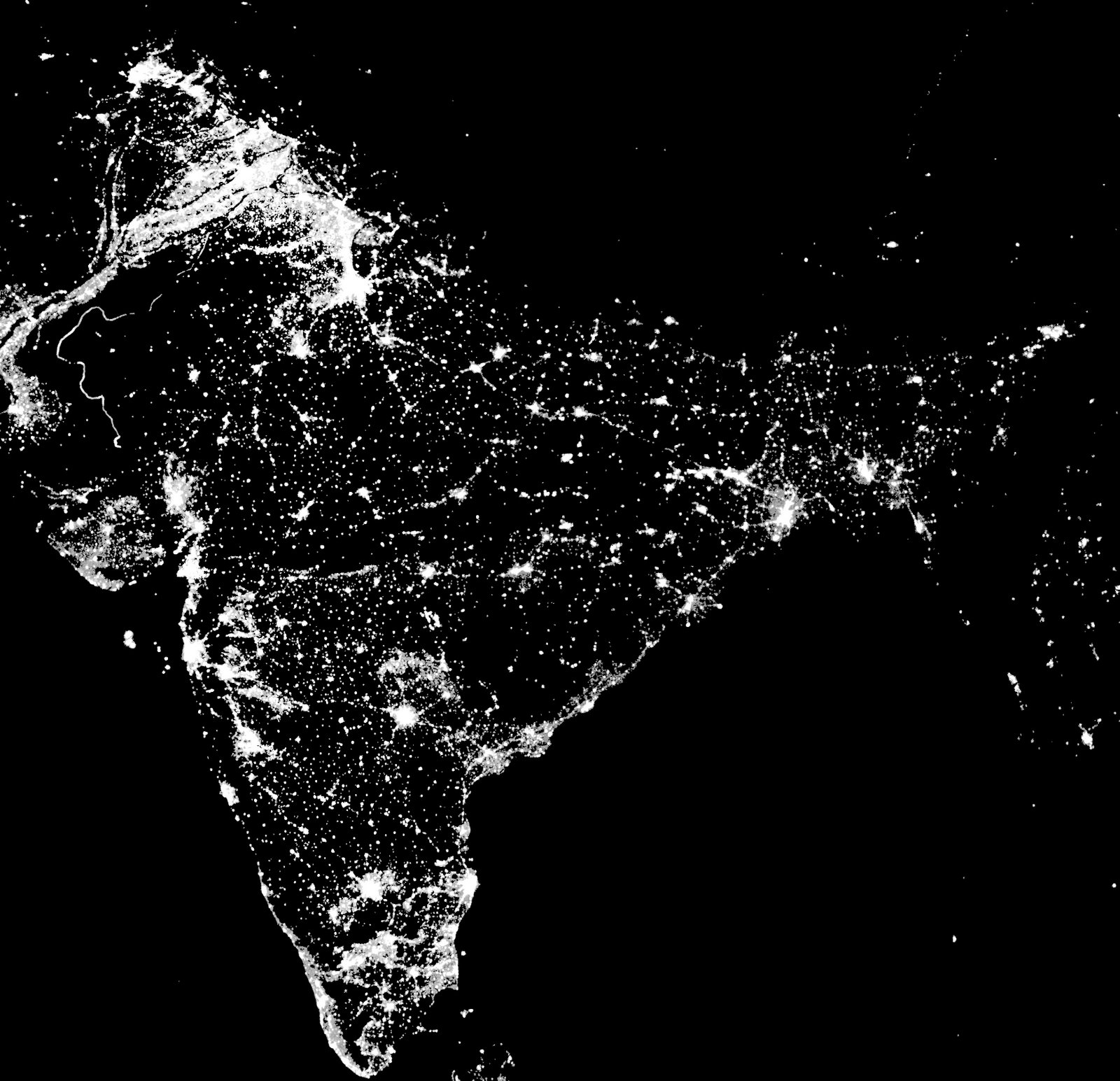 Mathematics Plus: Satellite View of India on Diwali