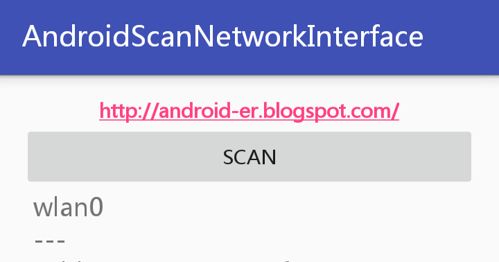 Android Er Android Example To List Networkinterface
