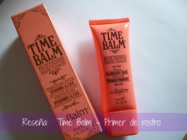 Reseña: Time Balm - Primer de rostro de The Balm - La Avenida A