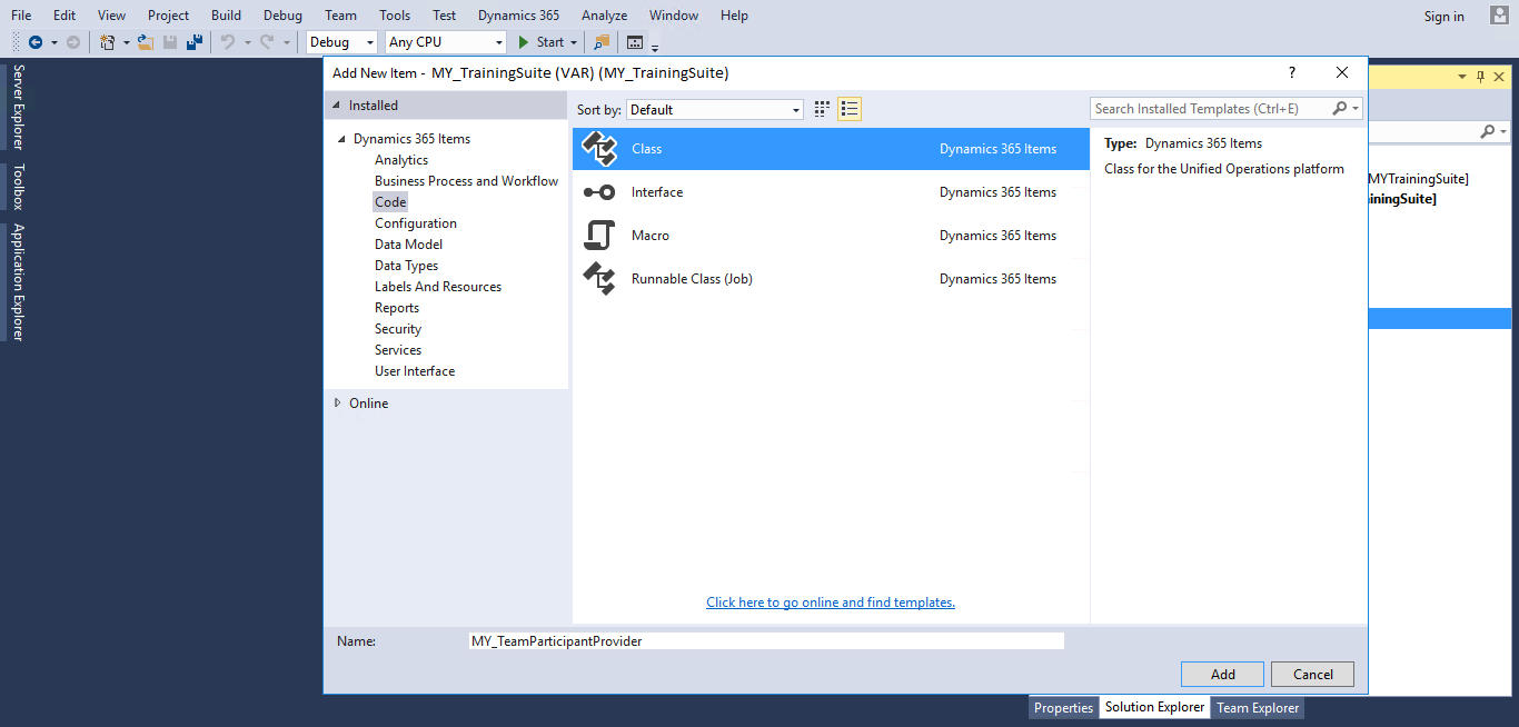 Microsoft Dynamics AX: D365/AX7 - How to create custom workflow participant provider for team