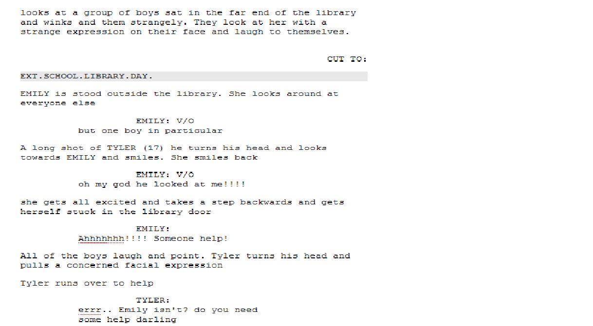 AS media studies - charlotte maguire: Final group script