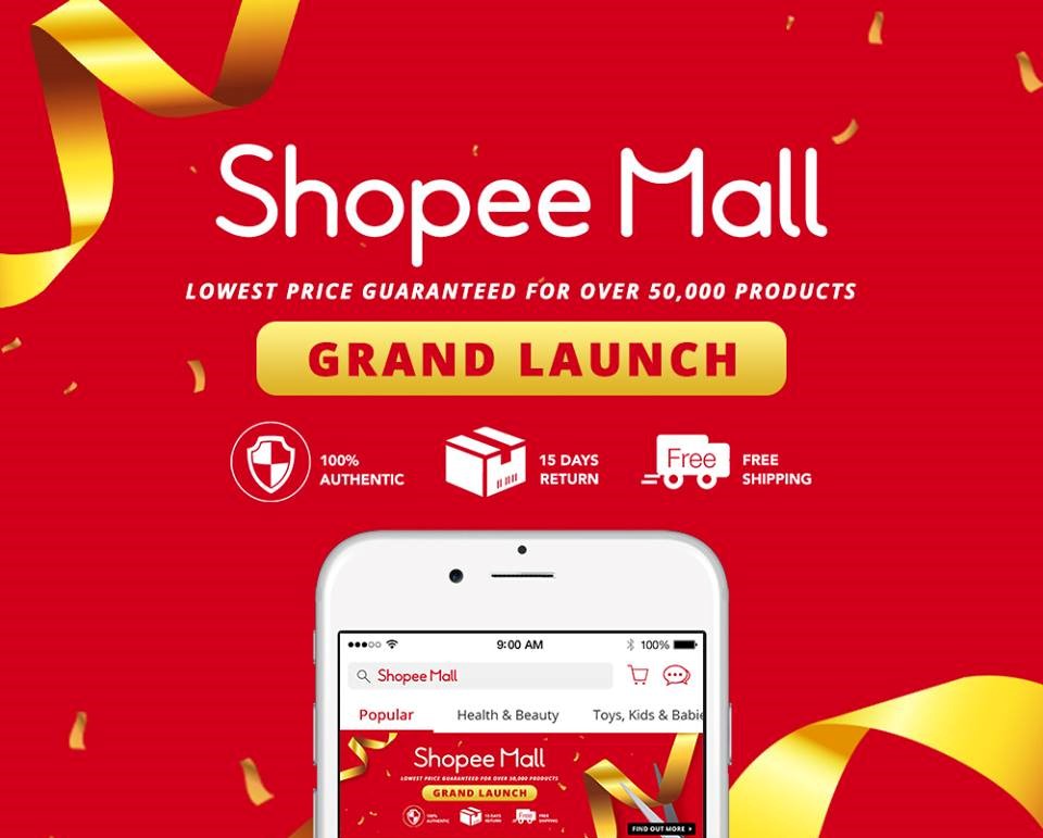 Shopee Malaysia Lancar Online Portal Shopee Mall
