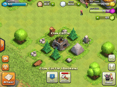 CLASH OF CLANS: Clan castle