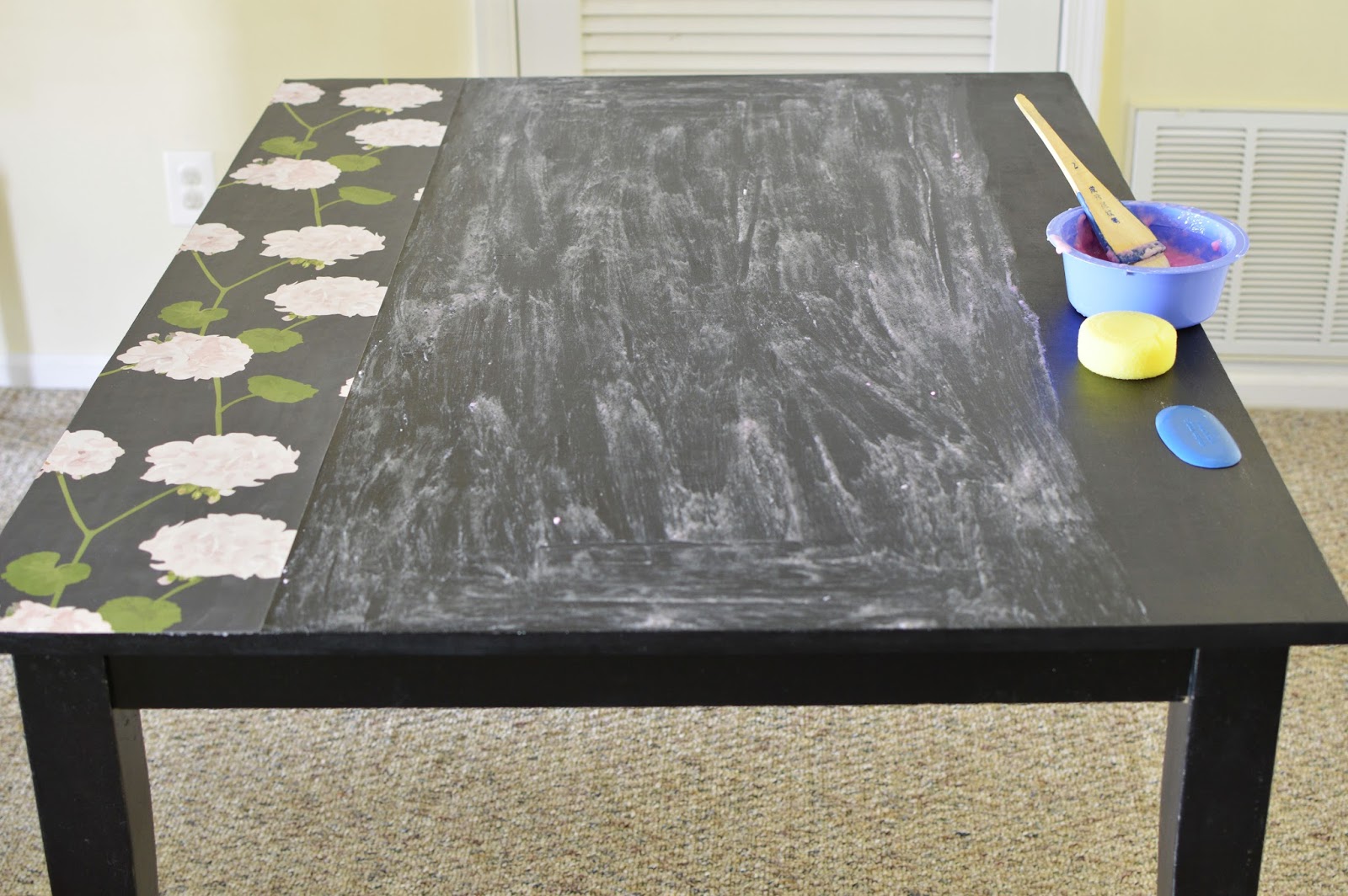 Vikalpah: Dining Table makeover using wallpaper + Giveaway!