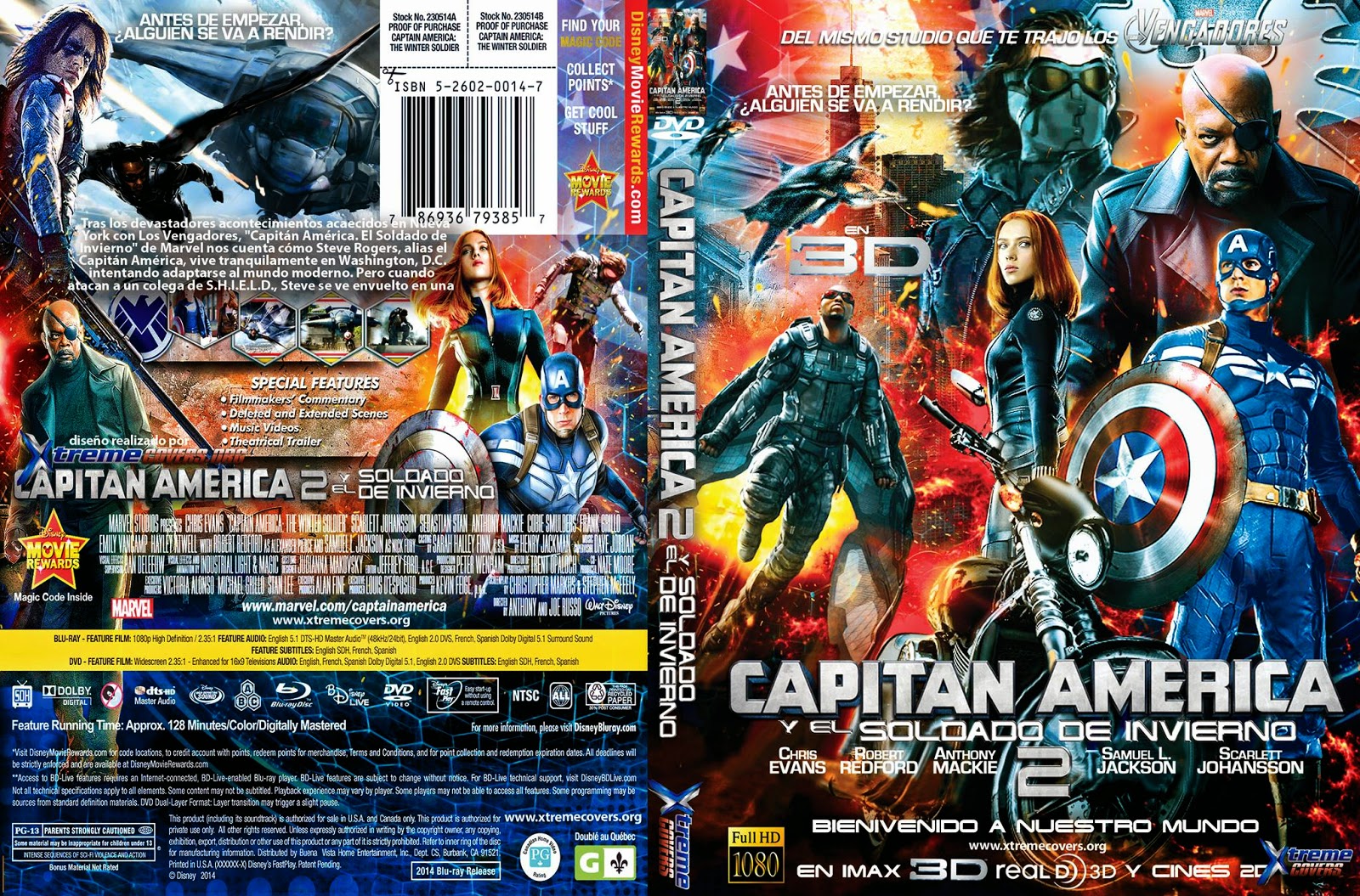 Cover: Captain America: The Winter Soldier dvd