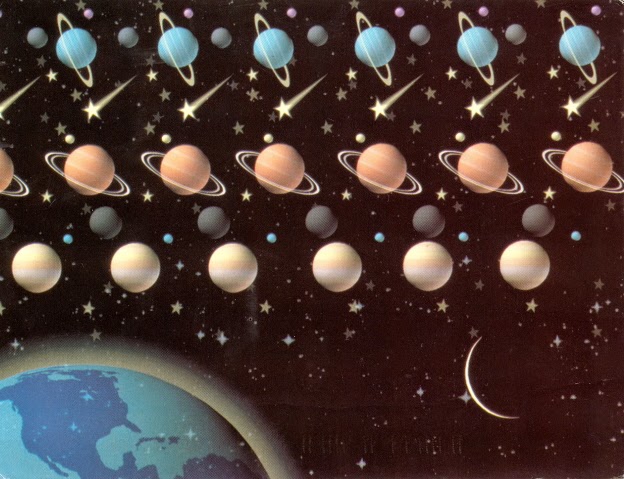 My Favorite Space Postcards: A Space Magic Eye 3-D Illusion Postcard