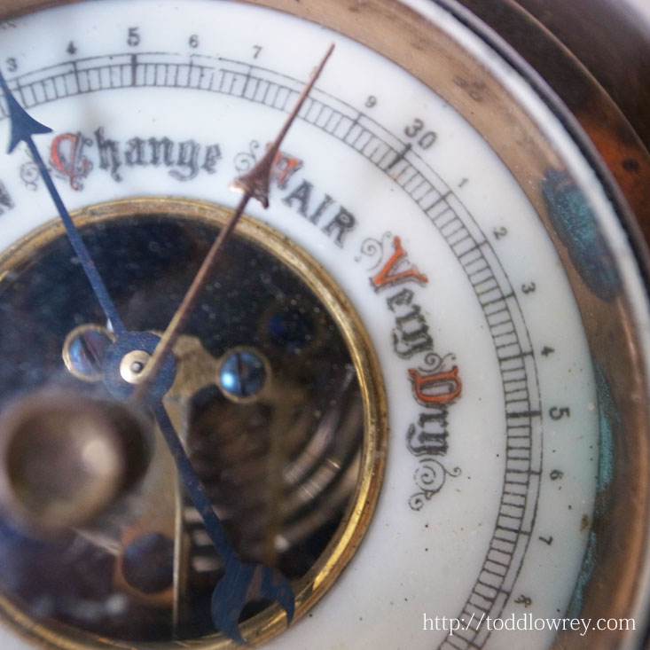 Todd Lowrey Antiques: 旅先の天気を推し測る美しい器械 / Antique Unusual Small Sized ...