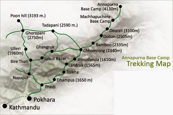 Backpacking travel & Outdoor adventure: Day 03 Trekking ABC in Nepal