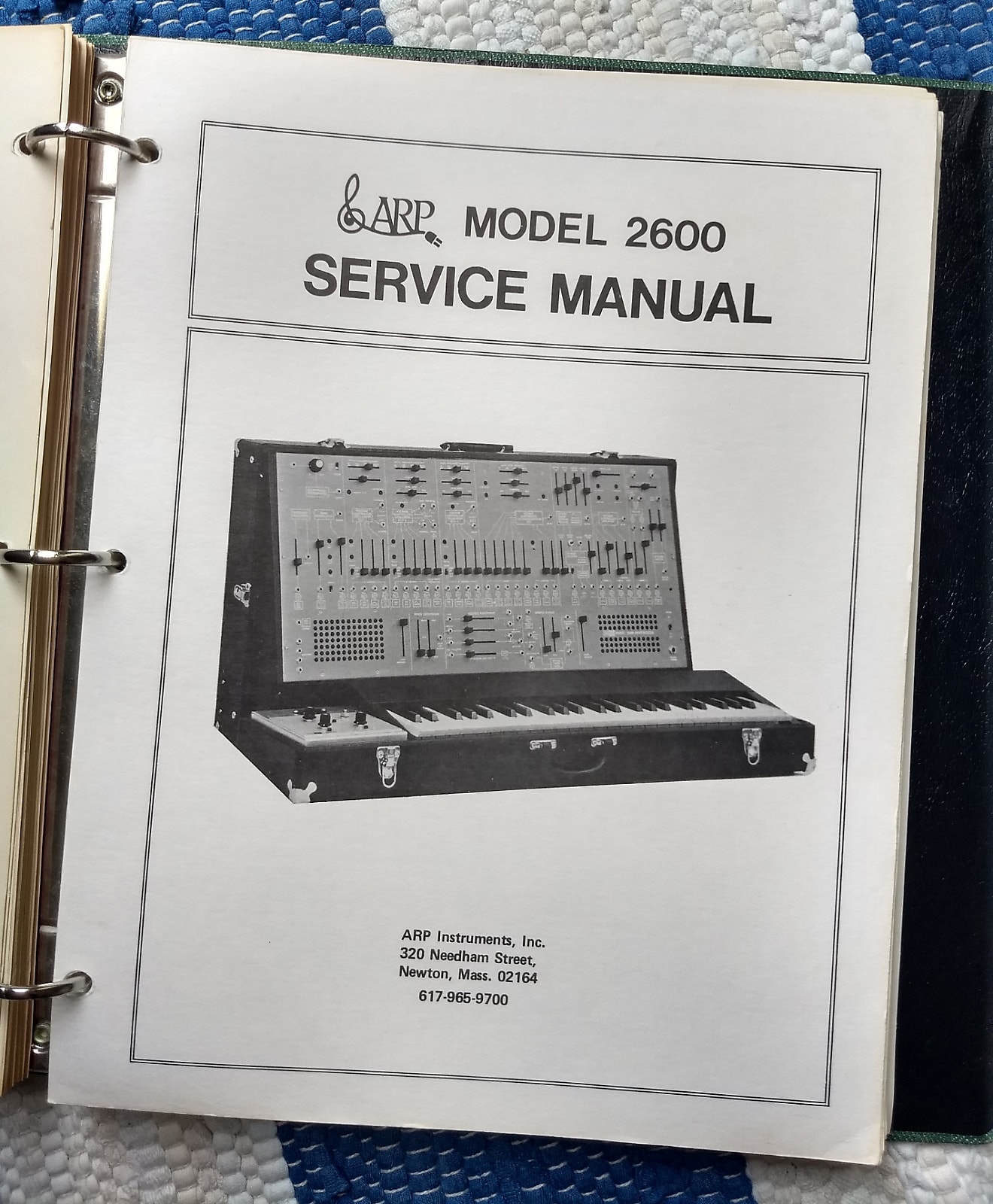MATRIXSYNTH: ARP 2600 Original Patch Book & Service Manual