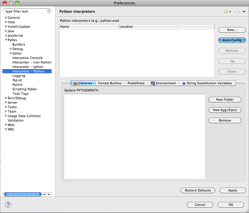 Django: Installing Eclipse and PyDev for django