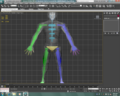 Process to the Super Hero Character: Modeling III: Process 15 - Biped