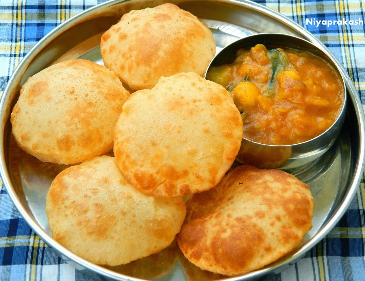 Niya's World: Bread Bhatura with Aloo Ki Bhaji