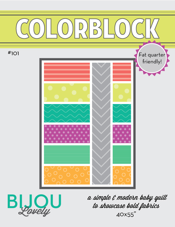 Bijou Lovely: Colorblock Quilt Pattern now available!