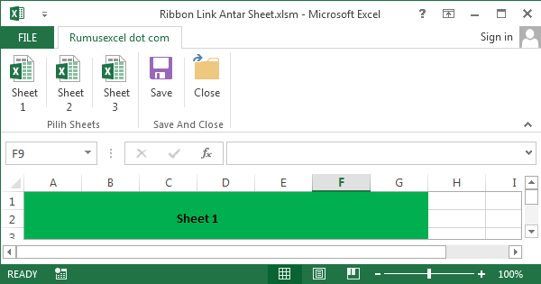 Download Contoh Ribbon Link Antar Sheet di Excel