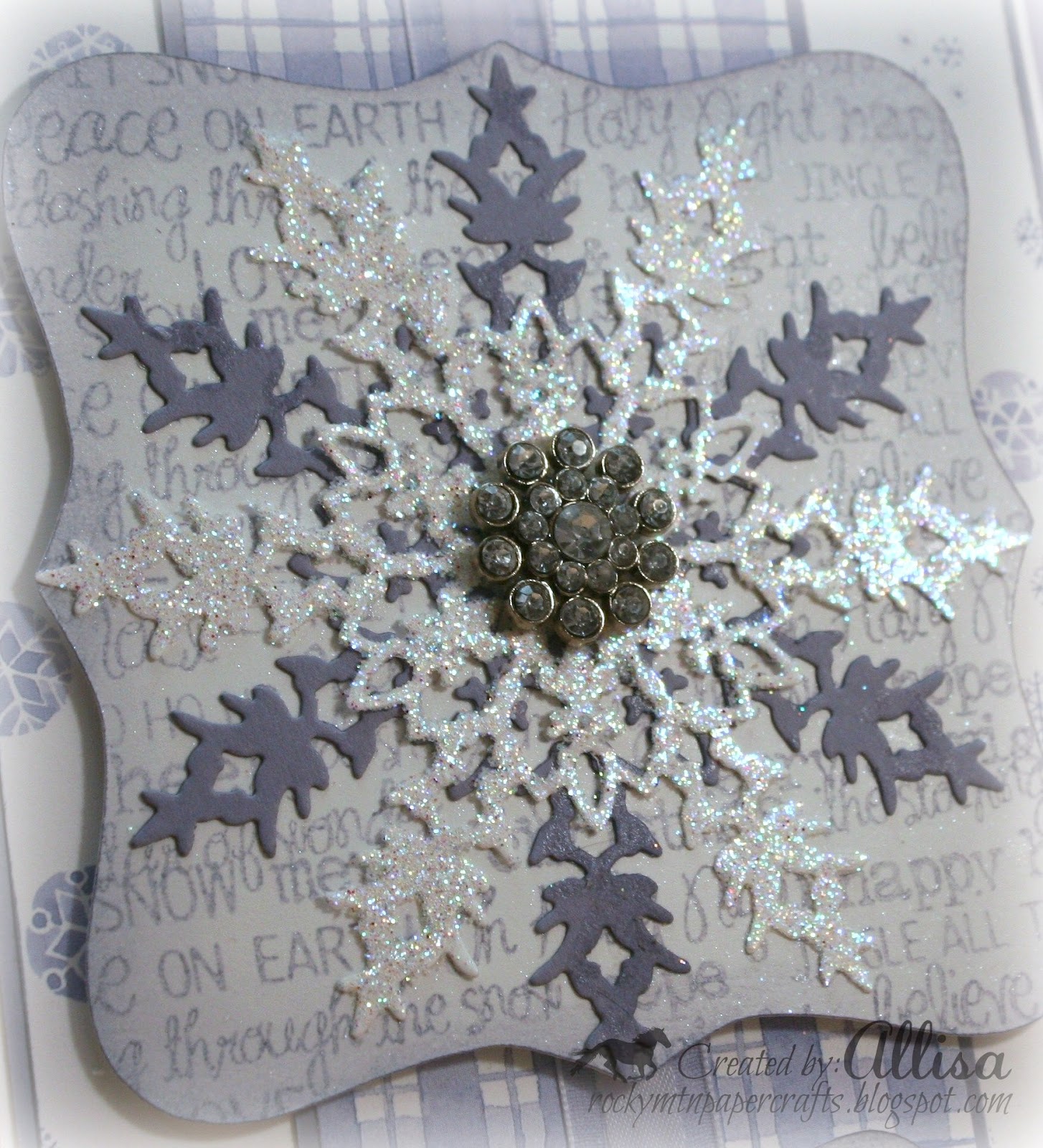 Bianca Snowflake Card - Rocky Mountain Paper Crafts