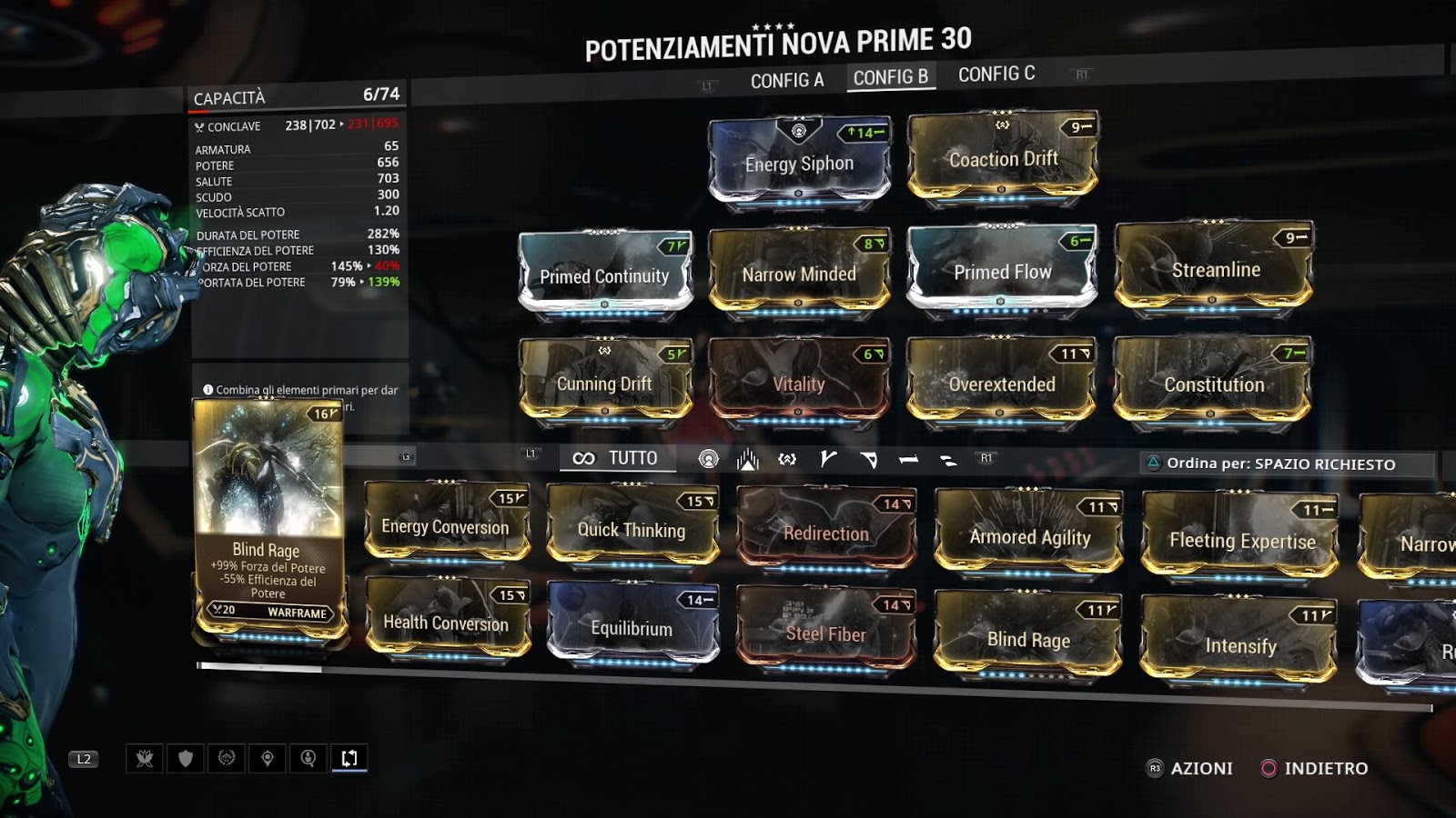 Warframe M.A.W. Tips & Builds: warframe:nova