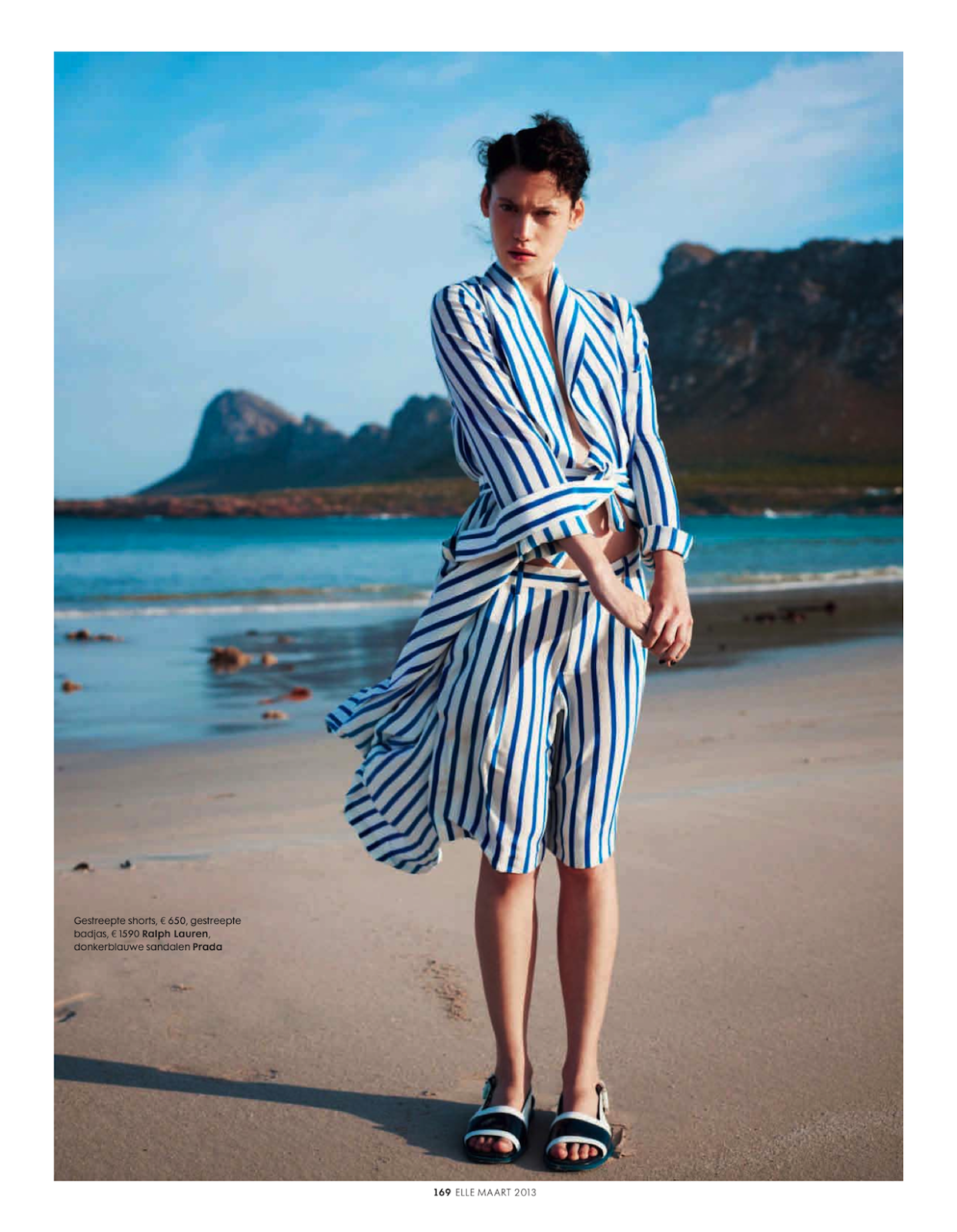 shore thing: emily meuleman by barrie hullegie for elle netherlands ...
