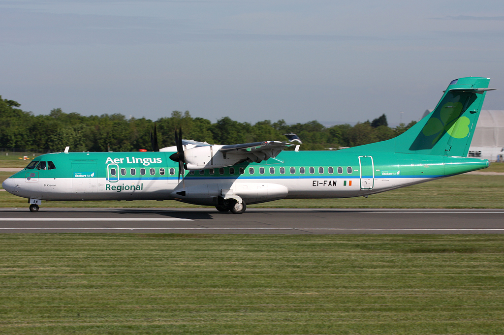 WORLD AIRCRAFT IMAGES by Terry Wade: EI-FAW AT76 EIN/STK EGCC ...
